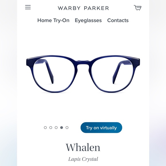 Warby Parker | Accessories | Warby Parker Whalen Blue Eyeglasses | Poshmark